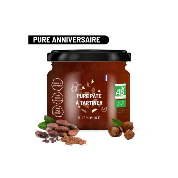 Pure Pate a Tartiner Bio | Pate a tartiner healthy, sans huile de palme