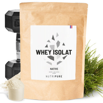 Whey Isolate Native Zéro Lactose : protéine française pour musculation